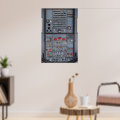 Airbus A321 Overhead Panel Poster | Zazzle