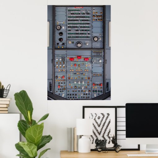 Airbus A321 Overhead Panel Poster | Zazzle