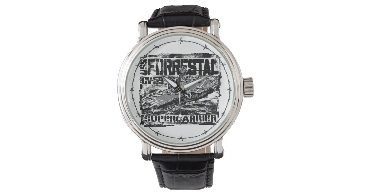 Aircraft carrier Forrestal eWatch Watch | Zazzle
