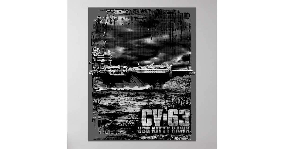 Aircraft carrier Kitty Hawk Poster | Zazzle