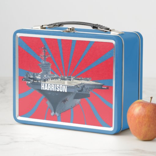 Aircraft Carrier Metal Lunch Box | Zazzle