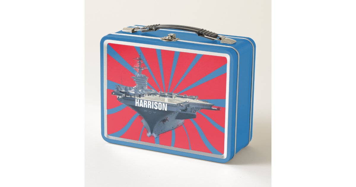 Aircraft Carrier Metal Lunch Box | Zazzle