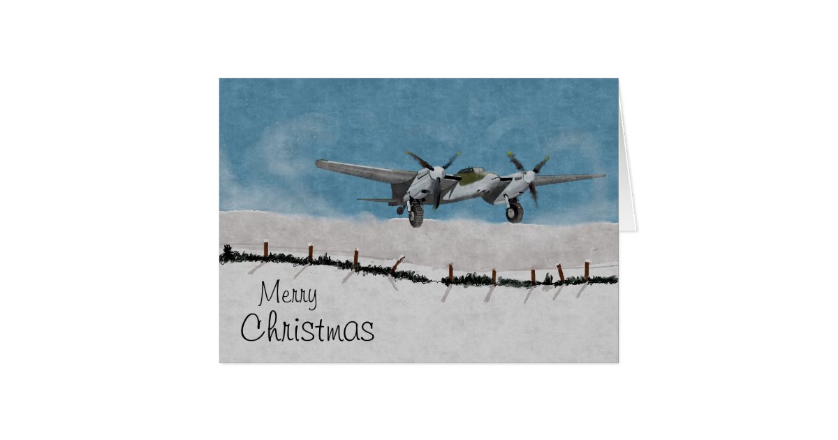 Aircraft Christmas Card | Zazzle.com