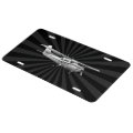 Aircraft Classic Cessna Silhouette Flying Sunburst License Plate | Zazzle