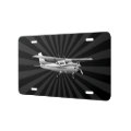 Aircraft Classic Cessna Silhouette Flying Sunburst License Plate | Zazzle
