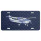 Aircraft Classic Chrome Cessna Flying Carbon Fiber License Plate | Zazzle