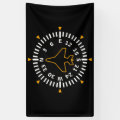 Aircraft Compass Flight Instrument Banner | Zazzle