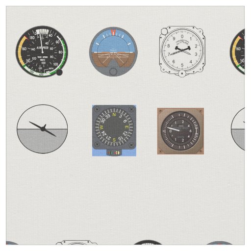 Aircraft Instrument Fabric | Zazzle
