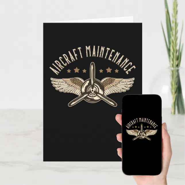Aircraft Maintenance Airplane Aircraft Mechanic Card | Zazzle