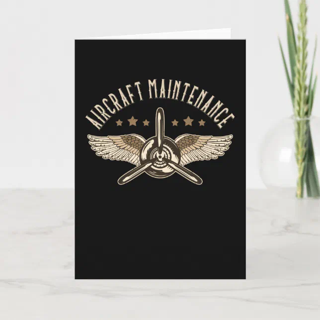 Aircraft Maintenance Airplane Aircraft Mechanic Card | Zazzle