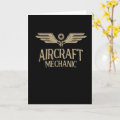 Aircraft Mechanic Aviation Airplane Maintenance Card | Zazzle