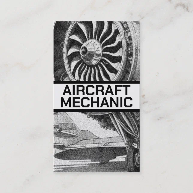 Aircraft Mechanic Business Card | Zazzle