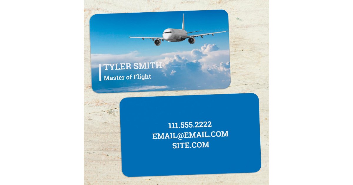 Aircraft Pilot Business Card | Zazzle