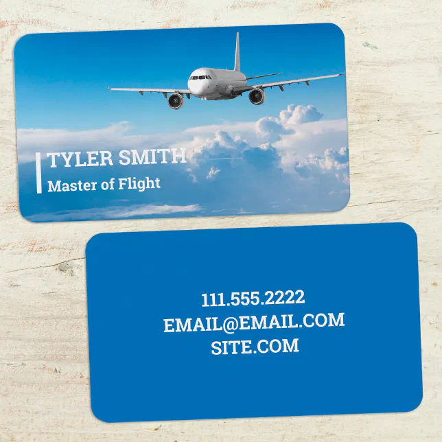 Aircraft Pilot Business Card | Zazzle