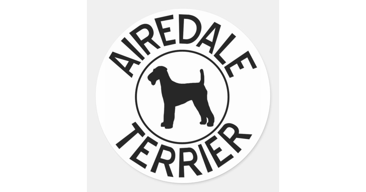 Airedale Terrier Stickers | Zazzle