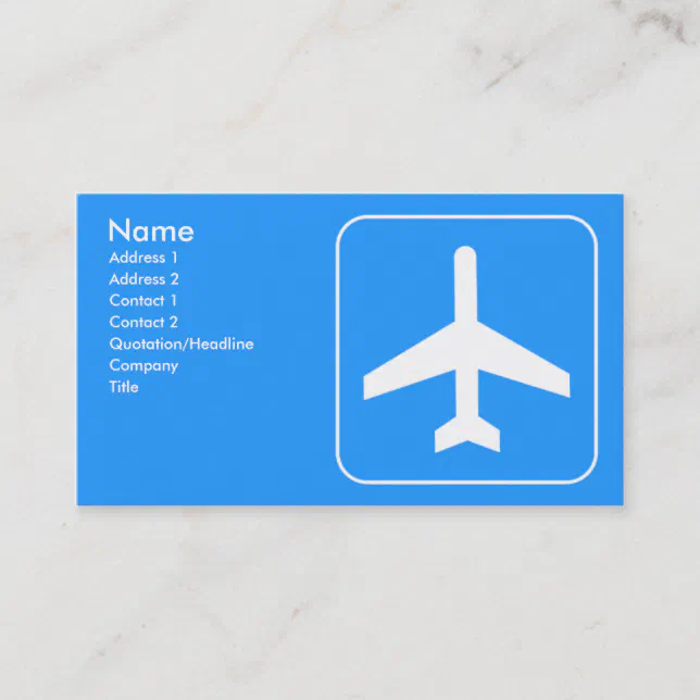 Airline Business Cards | Zazzle