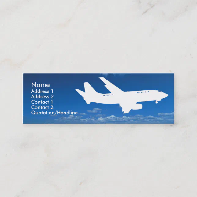 Airline Industry business card template | Zazzle