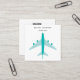 Airline Pilot Airplane QR Code Social Media Square Business Card | Zazzle