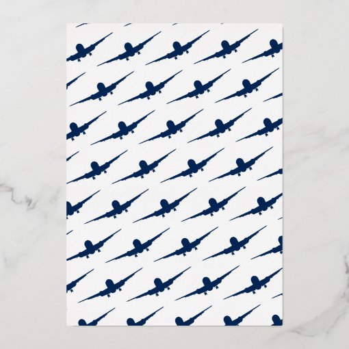 Airline Pilot Flight School College Graduation Foil Invitation | Zazzle