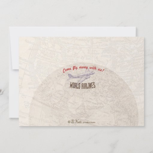 Airline Ticket Destination Party Invitation | Zazzle