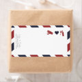 Airmail Label with Return Address | Zazzle