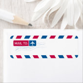 Airmail - MAIL TO: Label | Zazzle