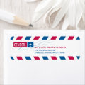 Airmail RETURN ADDRESS Mailing Label | Zazzle