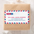 Airmail RETURN ADDRESS Mailing Label | Zazzle