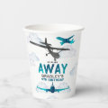 Airplane Aviation Any Age Birthday Party Paper Cups | Zazzle