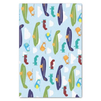Airplane Aviation Theme Tissue Paper | Zazzle