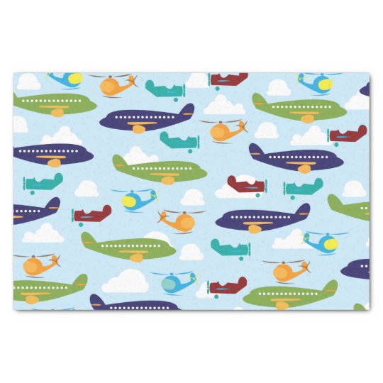 Airplane Aviation Theme Tissue Paper | Zazzle.com