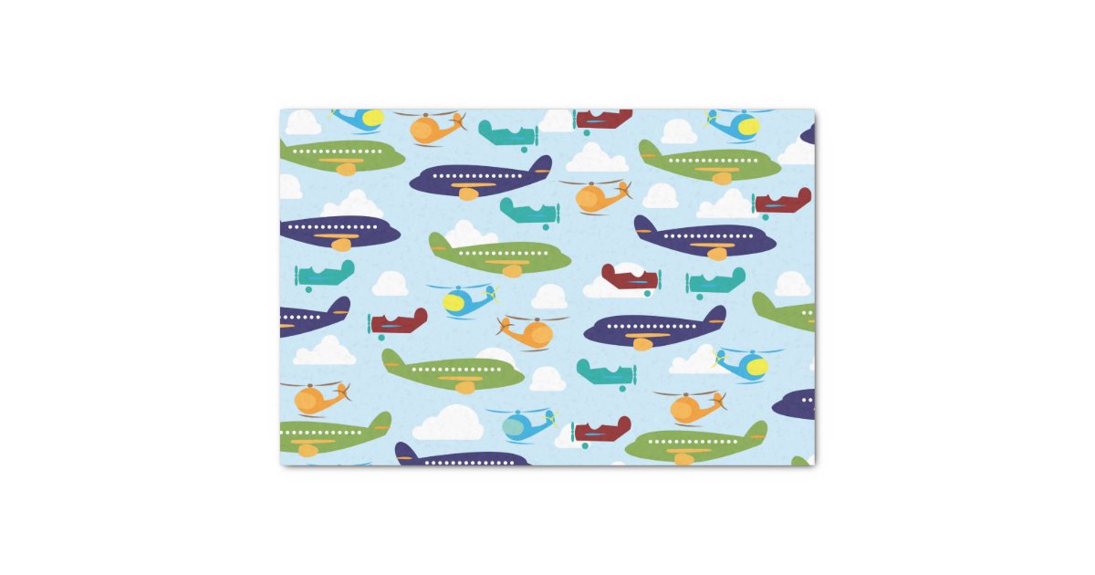 Airplane Aviation Theme Tissue Paper | Zazzle
