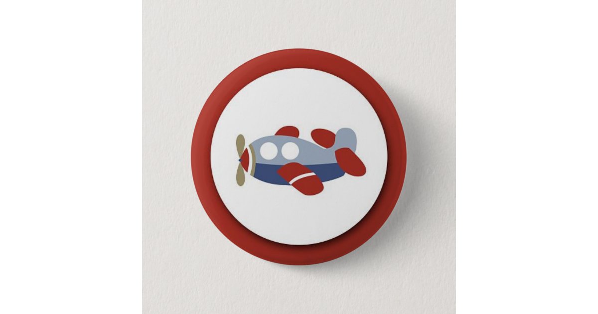 Airplane Button | Zazzle