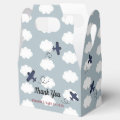 Airplane Clouds Blue Sky Boy Baby Shower Birthday Favor Boxes | Zazzle