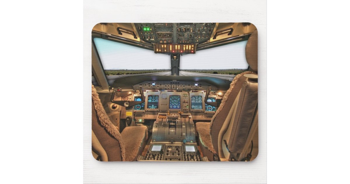 Airplane Cockpit Mouse Pad | Zazzle