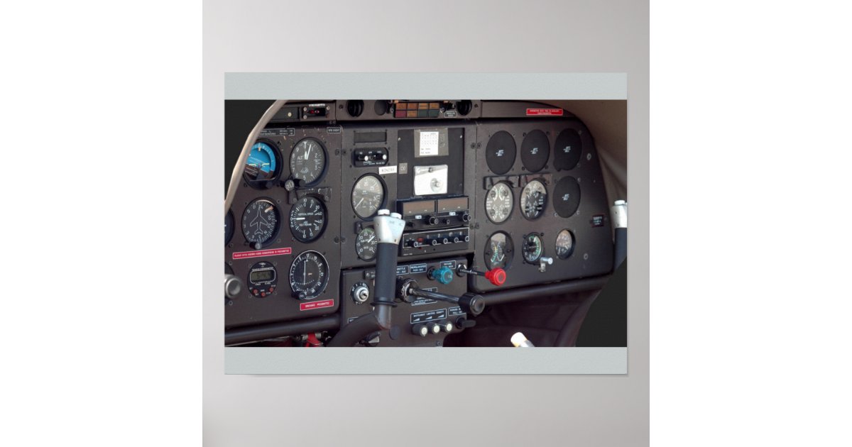Airplane Cockpit Poster | Zazzle