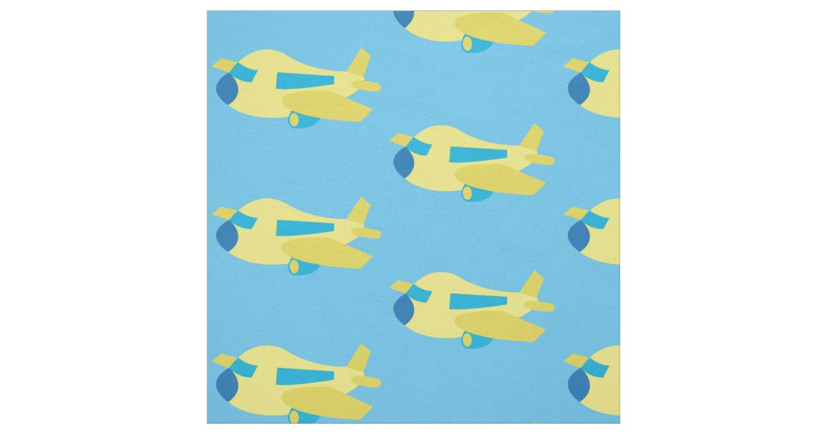 Airplane Design Fabric | Zazzle