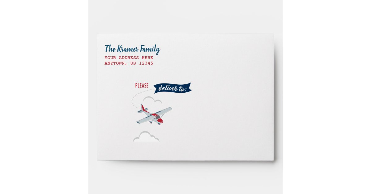 Airplane Envelopes | Zazzle
