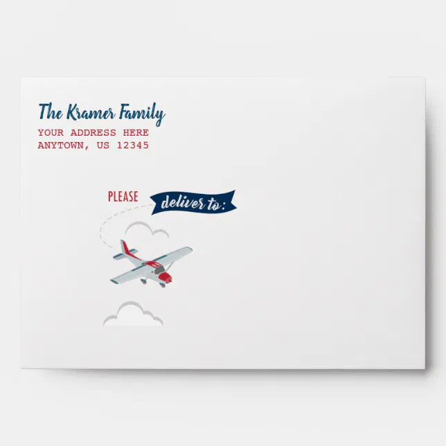 Airplane Envelopes | Zazzle