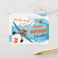 Airplane Fighter Pilot Boy Birthday Postcard | Zazzle