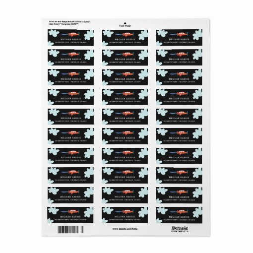 Airplane Fun Address Labels | Zazzle