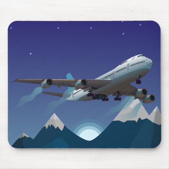 Airplane. Jumbo jet. Mouse Pad | Zazzle.com