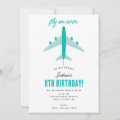 Airplane Kids Birthday Party Fly on Over Invitation | Zazzle