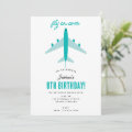 Airplane Kids Birthday Party Fly on Over Invitation | Zazzle