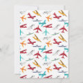 Airplane Kids Birthday Party Fly on Over Invitation | Zazzle