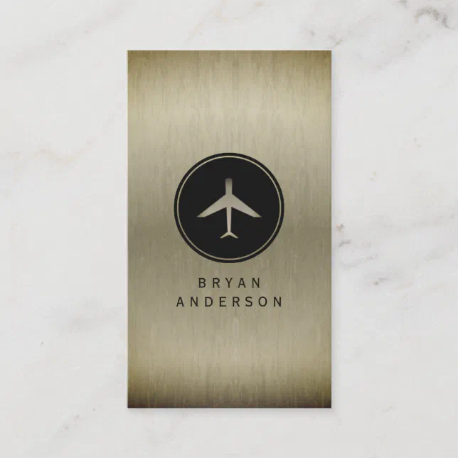 Airplane Logo Business Card | Zazzle