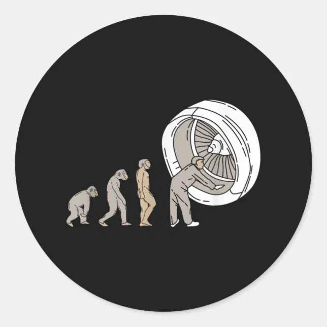 Airplane Mechanic Aircraft Maintenance Technician Classic Round Sticker ...