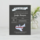Airplane Pilot Baby Boy Shower Invitation | Zazzle
