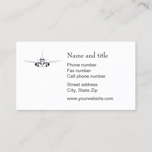Airplane Pilot Business Card | Zazzle