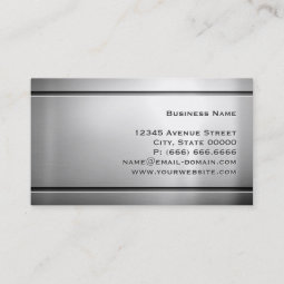Airplane Pilot - Cool Stainless Steel Metal Business Card | Zazzle